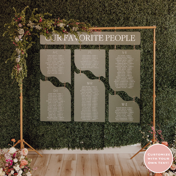 SEATING CHARTS – Rosie Days Collective